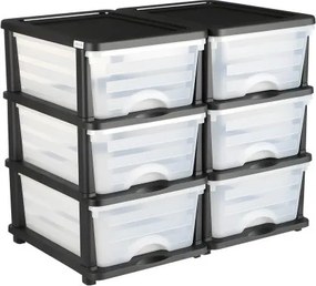 Plastové úložné zásuvky, 2 kusy úložného organizéru se zásuvkami VEVOR
