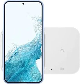 Samsung DUO bezdrátová nabíjecí podložka s adaptérem 15W (EP-P5400TWE) bílá