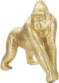 Dekorativní soška Gorilla Side zlatá