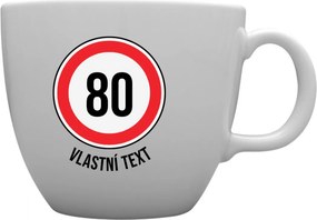 Personalizovaný MEGA XXL keramický hrnek 1 000 ml - narozeninová dopravní značka