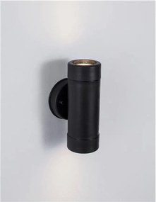 NV 9010622 Venkovní nástěnné svítidlo LIMBIO černý ABS skleněný difuzor GU10 2x7W bez žárovky IP44 světlo nahoru a dolů - NOVA LUCE