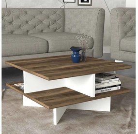 Designový konferenční stolek Xakery 60 cm ořech bílý