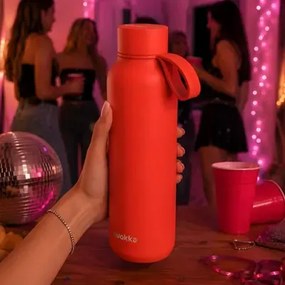 Quokka Solid oranžová / Termoláhev / Nerezová / Dvouplášťová / 630 ml