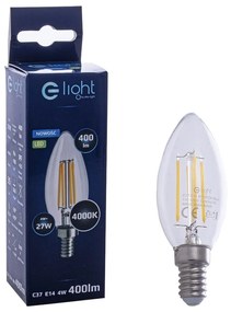 Dekorační LED žárovka E14 neutrální 4000k 4w 470 lm svíčka