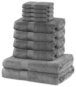 Sada ručníků DecoKing Kunis šedých