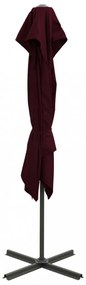 Zahradní slunečník 250x250 cm Dekorhome Cihlová