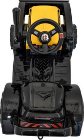 Ramiz Traktor buldozer G320 pro nejmenší děti žlutý + pohyblivá lžíce + melodie + klakson + LED světla