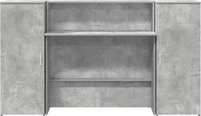 Recepční stůl betonově šedý 180x50x103,5 cm kompozitní dřevo 3324208