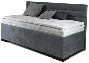 NEW DESIGN postele Postel boxspring VENETO bez úložného prostoru s dlouhým čelem, 90×200 cm Velikost postele: 90 × 200 cm