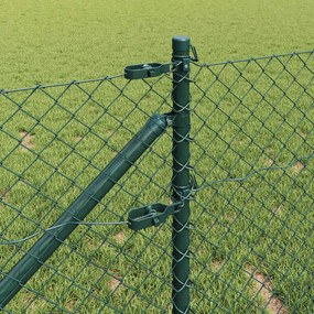 Řetězová plotová konstrukce s hroty 10 x 0,4 m Zelená Síťovina 3351146