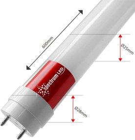 Spectrum LED Rea, LED Tube Neutral White 60CM T8 230V 8,5W WOJ+22301, OSW-12002