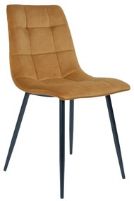 Jídelní židle House Nordic Middelfart - samet | hořčicově žlutá
