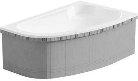 Mexen X-ST, polystyrenový plášť na rohovou vanu 240 cm, bílá, 55022-00