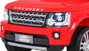 Ramiz Land Rover Discovery elektrické auto pro děti červené SUV + dálkové ovládání