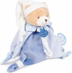 Doudou Dárková sada - Hračka s úchytem na dudlík medvídek 17 cm / od 0