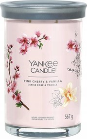 Yankee Candle vonná svíčka Tumbler ve skle velká Pink Cherry & Vanilla 567g
