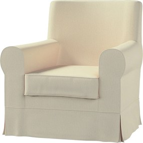 Potah na křeslo IKEA Ektorp Jennylund barva krémová látka lesklé, pletený vzor