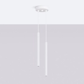 Sollux Lighting Závěsná lampa ARCHE 2P bílá