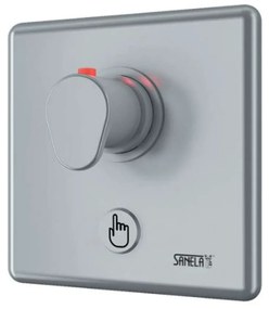 Sanela - Ovládání sprch piezo tlačítkem s termostatickým ventilem pro teplou a studenou vodu pro bateriové napájení, chrom SLS 02PTB