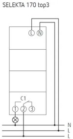 Astronomické spínací hodiny Theben SELEKTA 170 top3 1700130 1700087