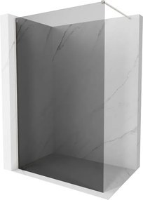 Mexen, Mexen Kioto-X sprchová stěna 50 x 200 cm, grafit 10 mm, matný nikl - 800-050-101-97-40-X