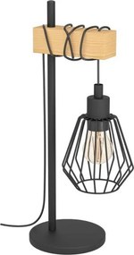 Eglo 780173 - Stolní lampa TABODI 1xE27/40W/230V hnědá/černá