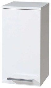 Mereo, Bino koupelnová skříňka horní 63 cm, levá, bílá CN665