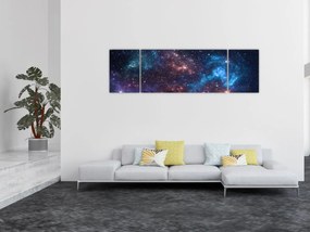 Obraz - Noční obloha (170x50 cm)