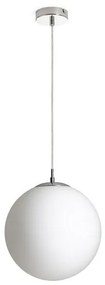 RED R13747 LUNA 30 závěsná opálové sklo/chrom 230V LED E27 15W - RED - DESIGN RENDL