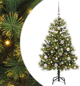 Umělý sklopný vánoční stromeček s kužely Zelená 120 cm 3395073