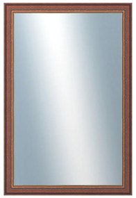 DANTIK - Zarámované zrcadlo - rozměr s rámem cca 80x120 cm z lišty ANGLIE hnědá Au linka (612)