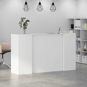 Recepční stůl bílý 180 x 50 x 103,5 cm, z umělého dřeva 3324205
