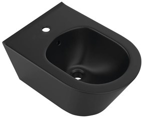 Sapho AVVA bidet závěsný 35,5x53 cm, černá mat - 100324-110