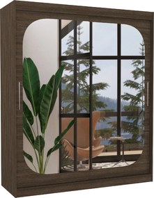 ADRK Furniture Posuvná skříň s zrcadlem ARIZONA 180 SW-ARI-CH-180+A330