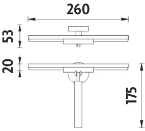 Nimco Stěrka sprchových koutů UNIX - UN 13012-26