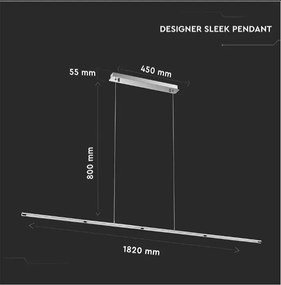 LED Solution Lineární závěsné LED svítidlo 36W 3892