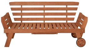 Hnědá dřevěná zahradní lavice Rincon – Garden Pleasure