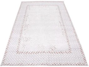 Koberec BUTIK 347 krémový / hnědý