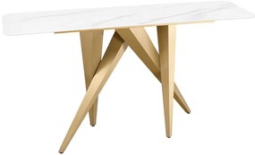 Designová konzole Zephyra 140 cm bílá