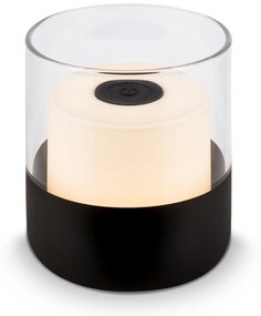 BRILO 7483015 LED nabíjecí stolní lampa, 10 cm, 2W, 150lm černá - BRILONER