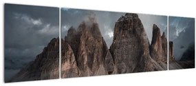 Obraz - Tři Zuby, Italské Dolomity (170x50 cm)