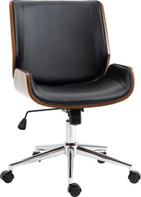 Kancelářská židle Vinsetto s houpací funkcí, ergonomická počítačová židle, výškově nastavitelná kancelářská židle, otočná židle do pracovny, nosnost a