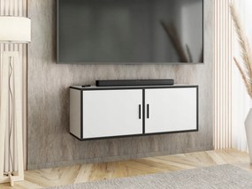 TV skříňka ROJO 2 bílý uzavřená TV skříňka s policí