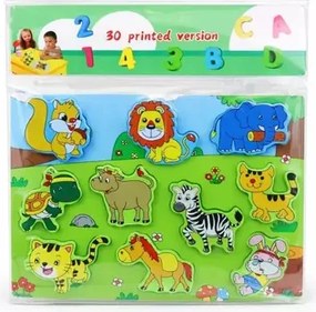 Dřevěné puzzle zvířátka / 30 x 21 cm / od 3 let