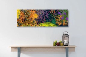 Obraz barevné abstraktní umění - 135x45 cm