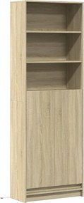 Skříň highboard s LED dub sonoma 69 x 32,5 x 200 cm kompozit 3307907