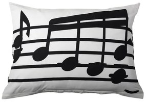 SCANquilt povlak KLASIK melody bíločerná 50 x 70 cm