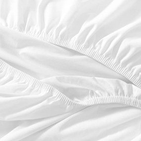 Goldea nepropustné jersey prostěradlo do dětské postýlky - bílé 70 x 140 cm
