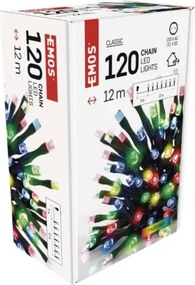 Vánoční osvětlení Emos D4AM03 ZY0813T 120LED řetěz multicolor časovač