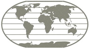 Obraz na zeď - mapa světa Velikost: 120 x 65 cm